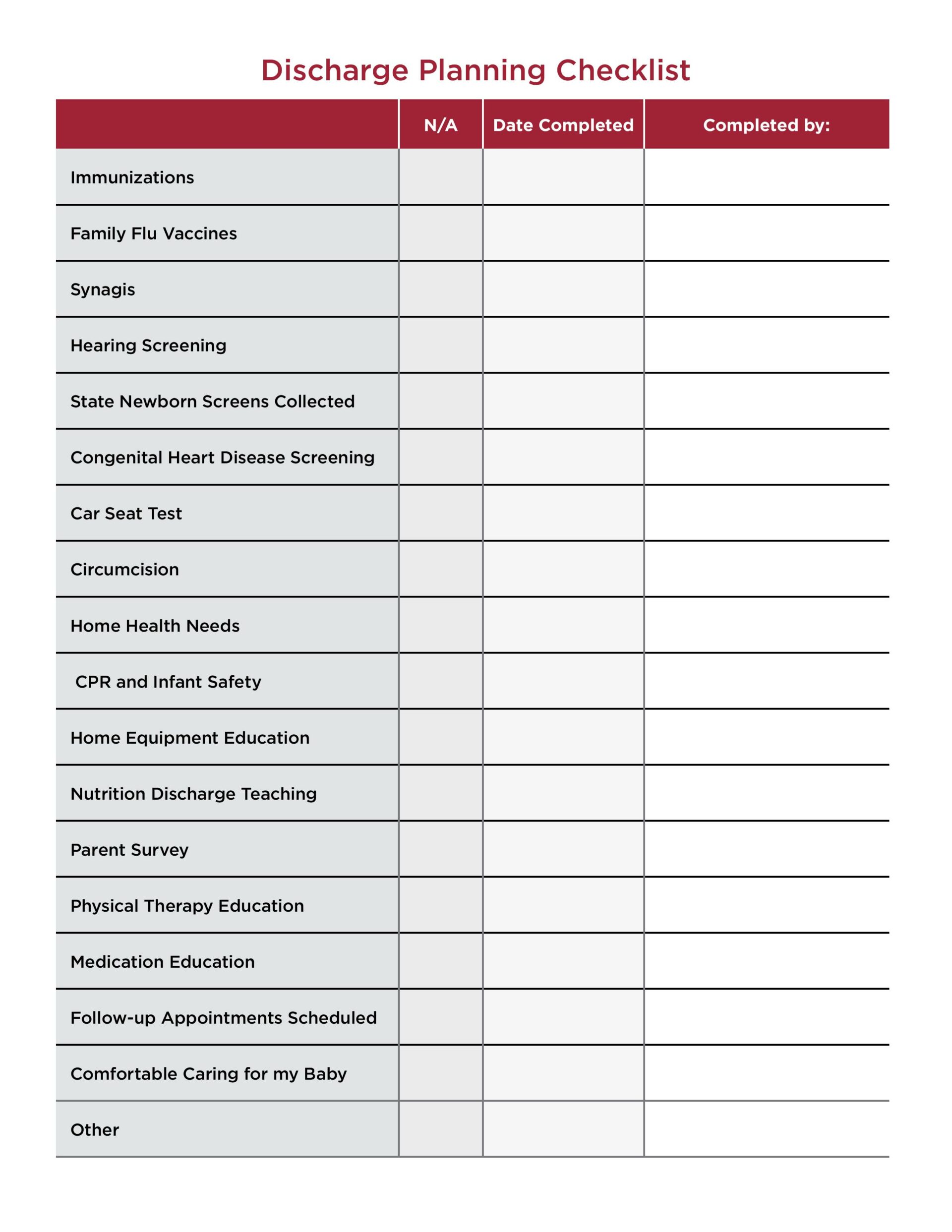 Preparing to Go Home | Clinical Resource | UAMS Health