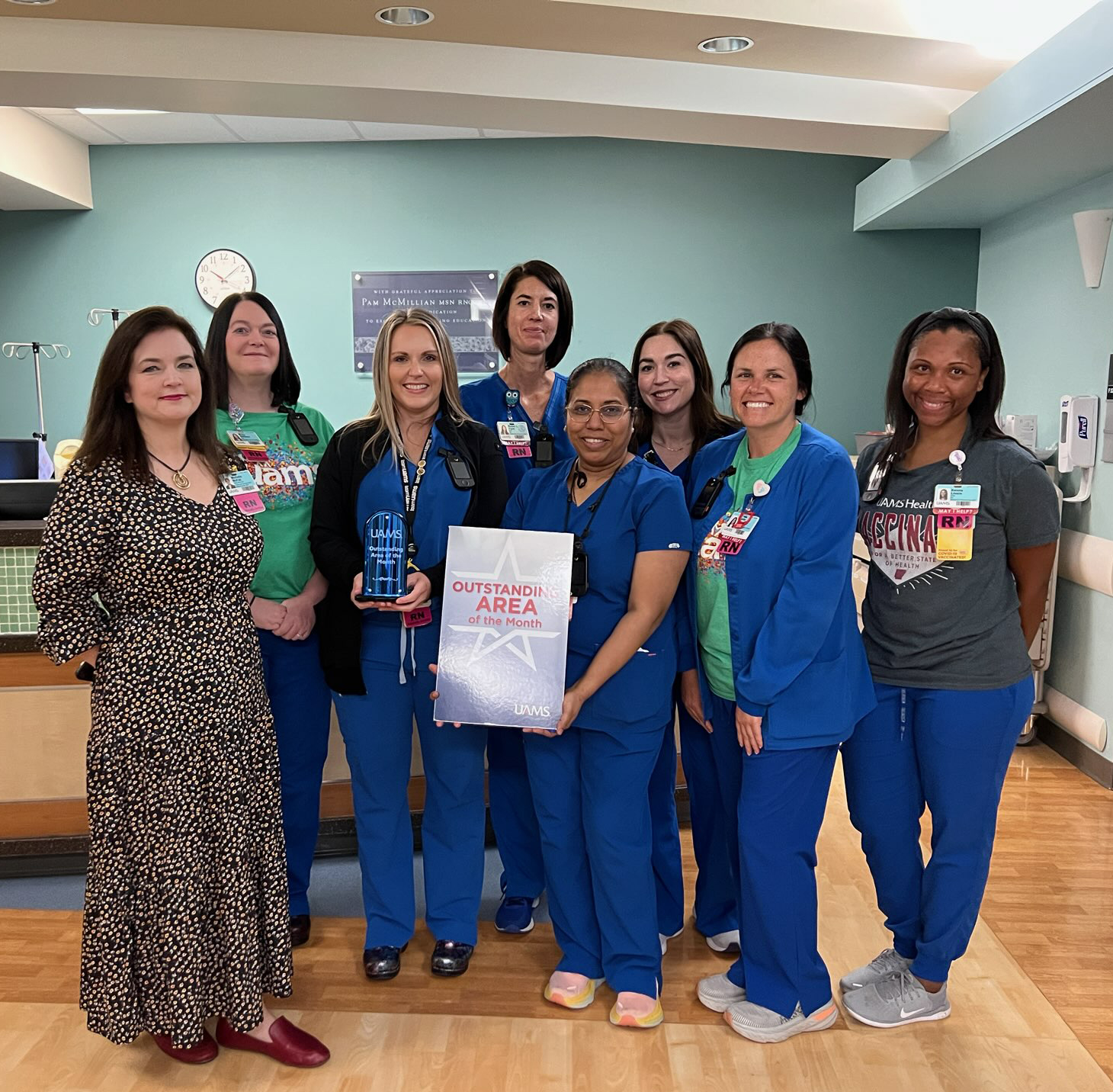 Outstanding Area of the Month for June, 2023 | UAMS Health